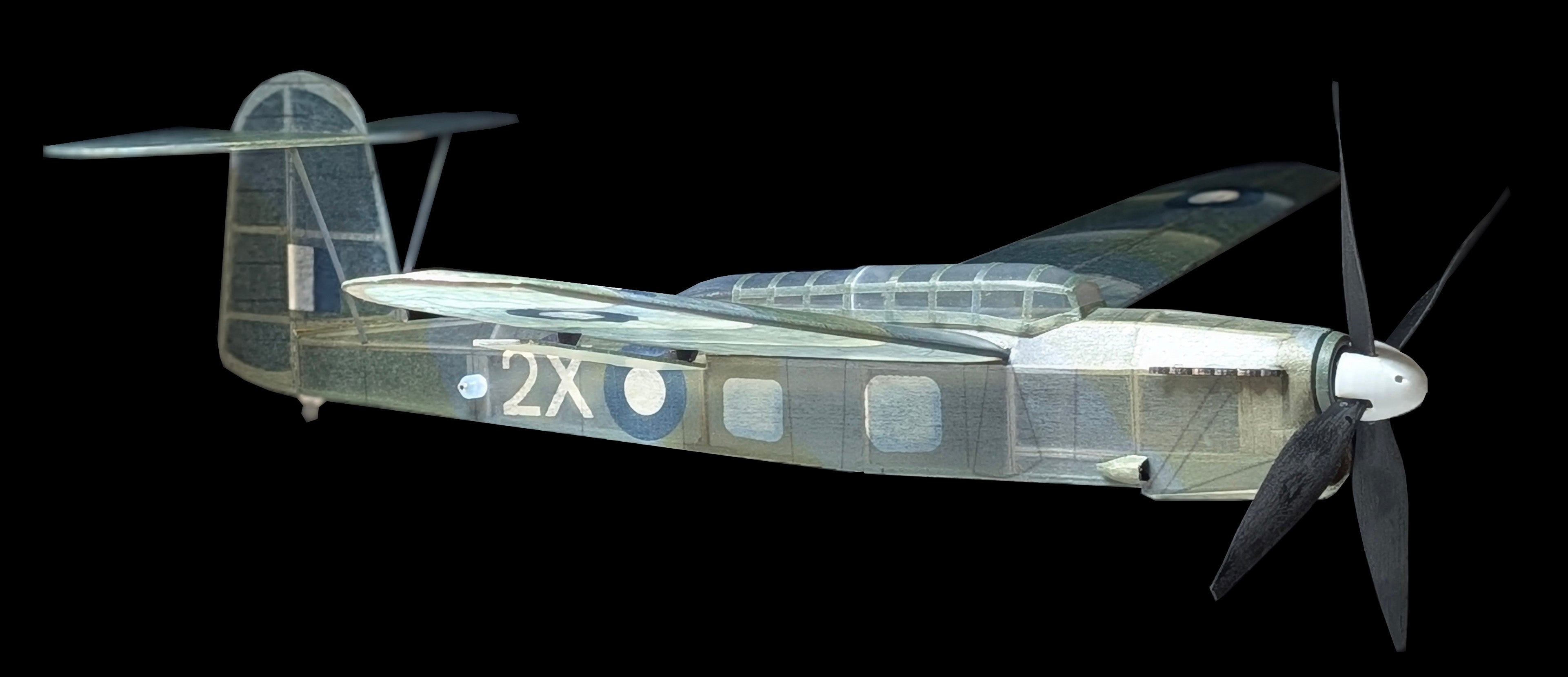 Fairey Barracuda Dime Scale Tissue Template – Volare Products