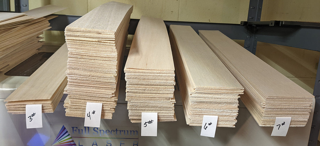 Contest Balsa Sheets - 1/16" thick - 24" x 3" – Volare Products